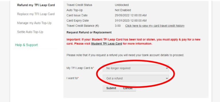 Tarjeta Leap Card y Student Leap Card 2025 - En Irlanda